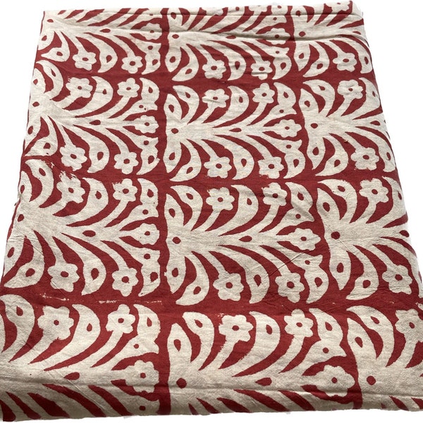 Indian Block Print Fabric - Etsy