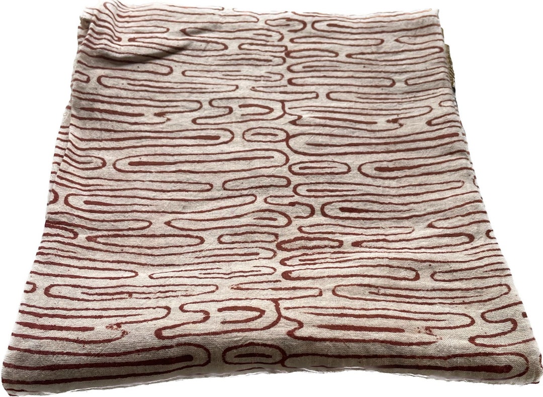 Hand Block Print Cotton Fabric: Upholstery Fabric by the Metre - Etsy