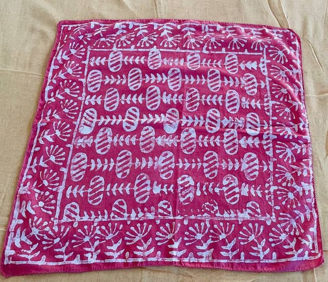 Cotton Bandana, Square Cotton Scarf, Men Women Bandana, Brown Cotton ...