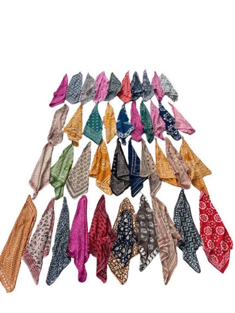 Bulk Organic Cotton Bandana Set: Paisley Scarf, Vibrant Colors - Etsy