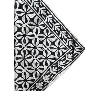 Hand Block Print Cotton Bandana: Organic Natural Dye Scarf - Etsy