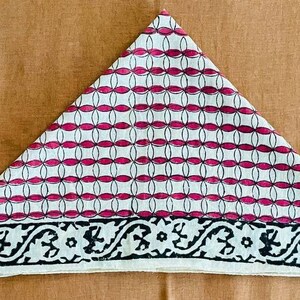 Organic Handcrafte Bandana, Handmade Hand Block Print Super Soft Cotton ...