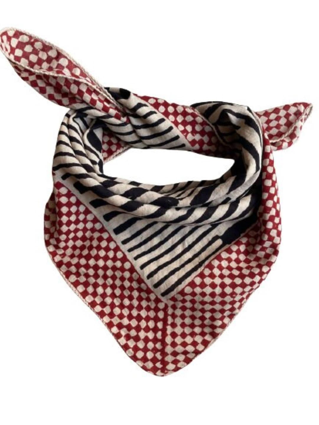 100% Cotton Bandana Face Cover Neckerchief Head-wrap Vintage Napkin ...