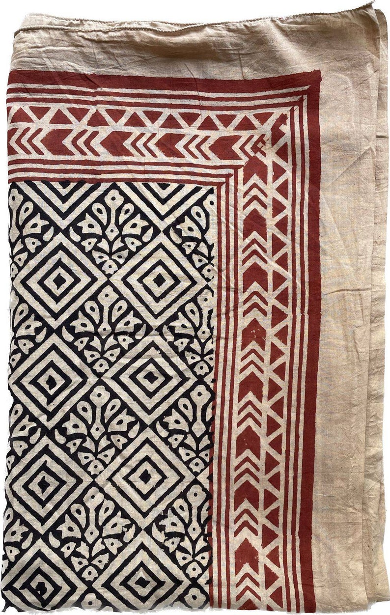 Hand Block Printed Cotton Sarong Long Scarf Fashion Pareo - Etsy