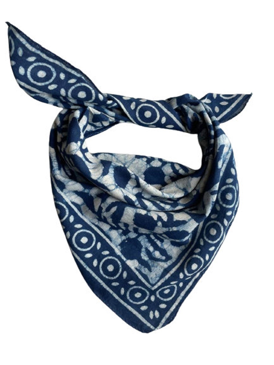 100% Cotton Bandana Face Cover Neckerchief Head-wrap Vintage Napkin ...