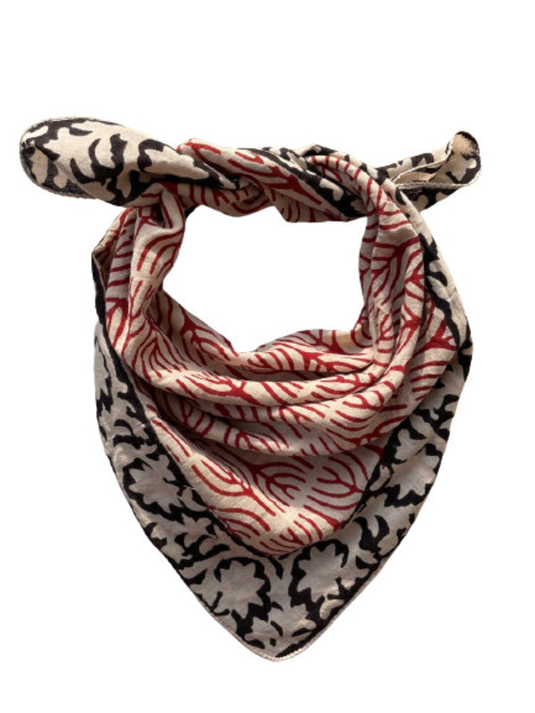 100% Cotton Bandana Face Cover Neckerchief Head-wrap Vintage Napkin ...