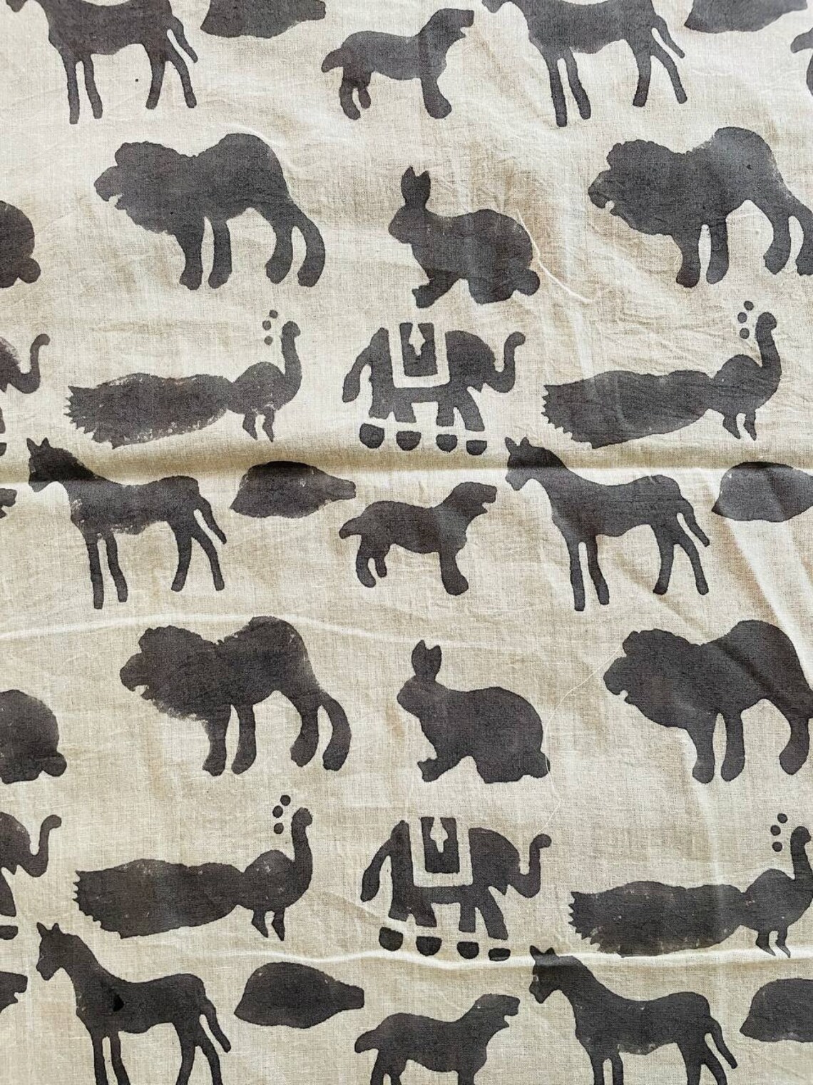 Bandana Scarf Handmade Hand Block Print Natural Casual Dinner - Etsy