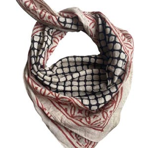 100% Cotton Bandanas, Bohemian Style Cotton Neck Scarf, Boho Soft ...