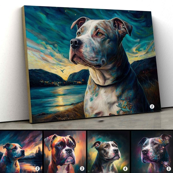 Pitbull Art - Etsy