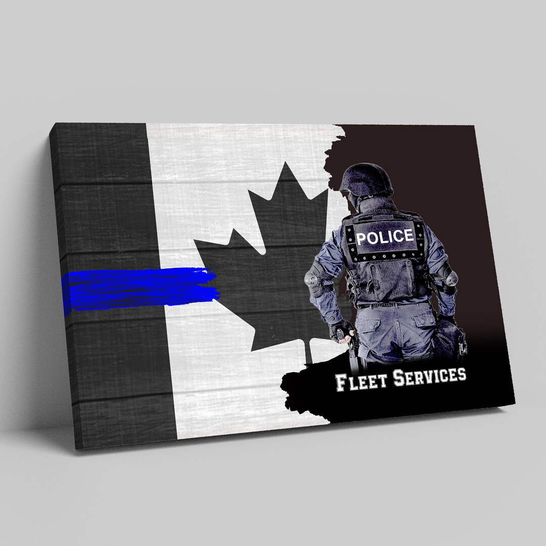 Custom Police Officer Canvas Police and K9 Dog Canvas Half - Etsy