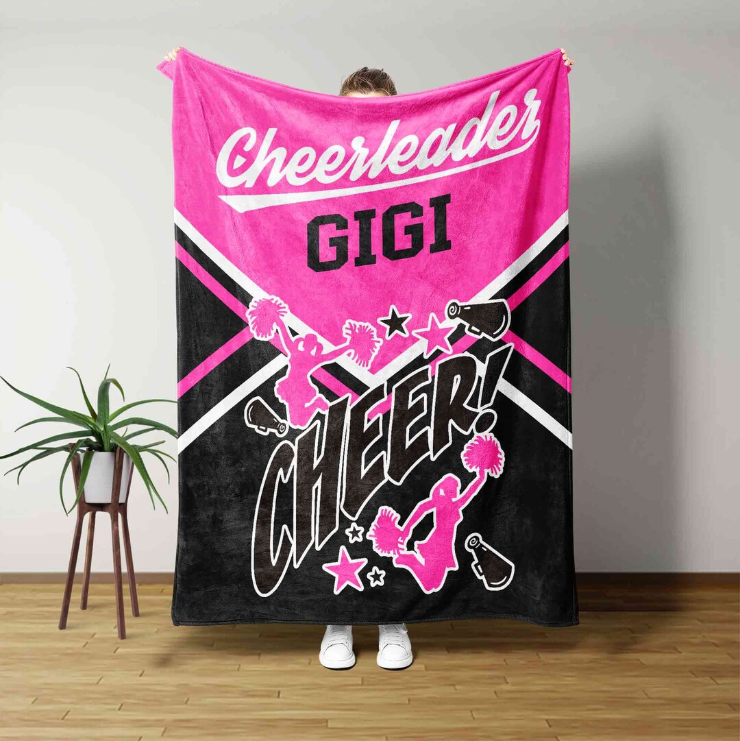 Personalized Cheerleader Blanket, Cheerleader Blanket, Cheer Gift for ...