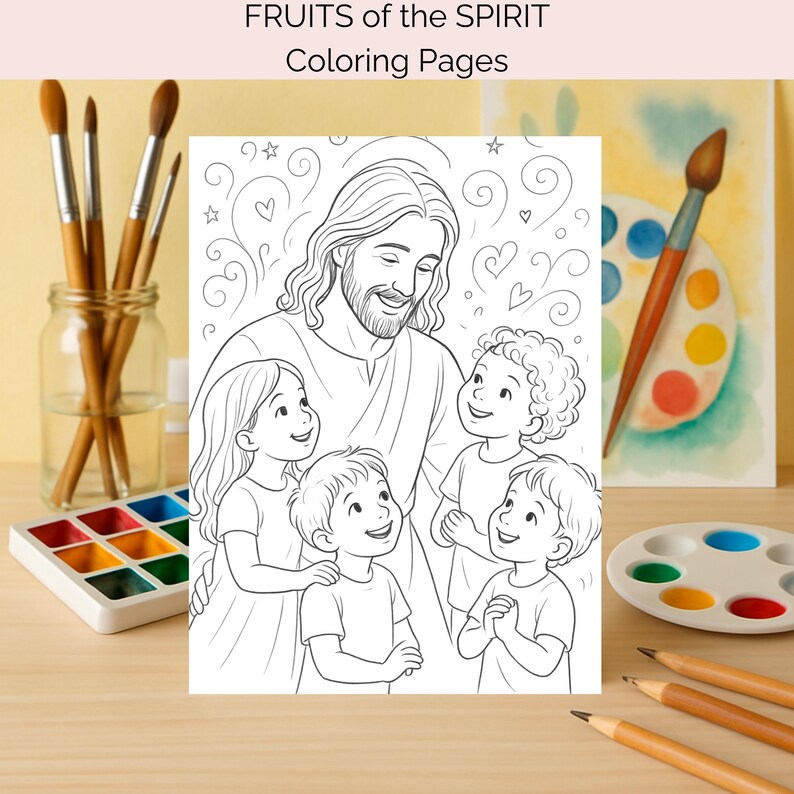 Fruits of the Spirit Coloring Pages for Kids | Galatians 5:22–23 Bible ...