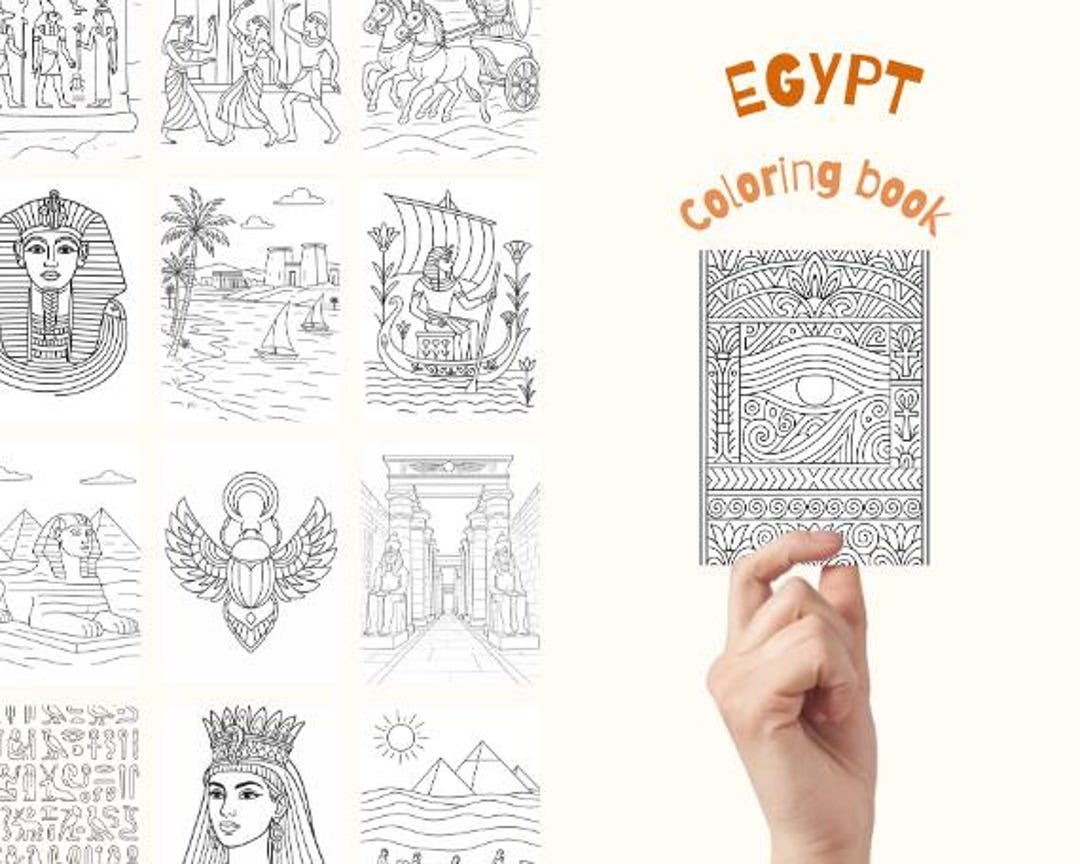 40 Ancient Egypt Coloring Pages | Egyptian Gods, Pyramids, Pharaohs ...