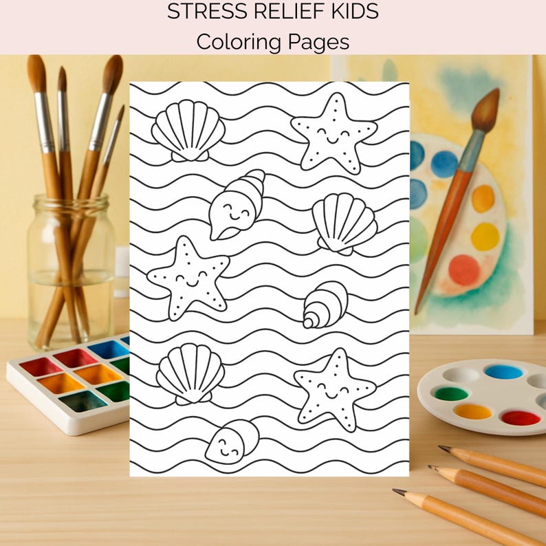 40 Calm & Focus Coloring Pages for Kids | ADHD and Anxiety Relief ...