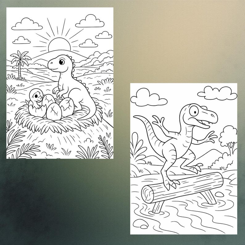Dibujos para colorear de la era de los dinosaurios para niños | 40 ...