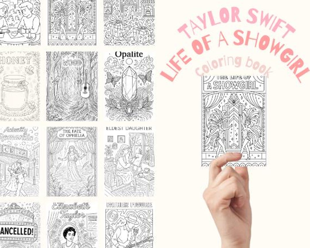 Taylor Swift Coloring Book | Printable Swiftie Coloring Pages ...