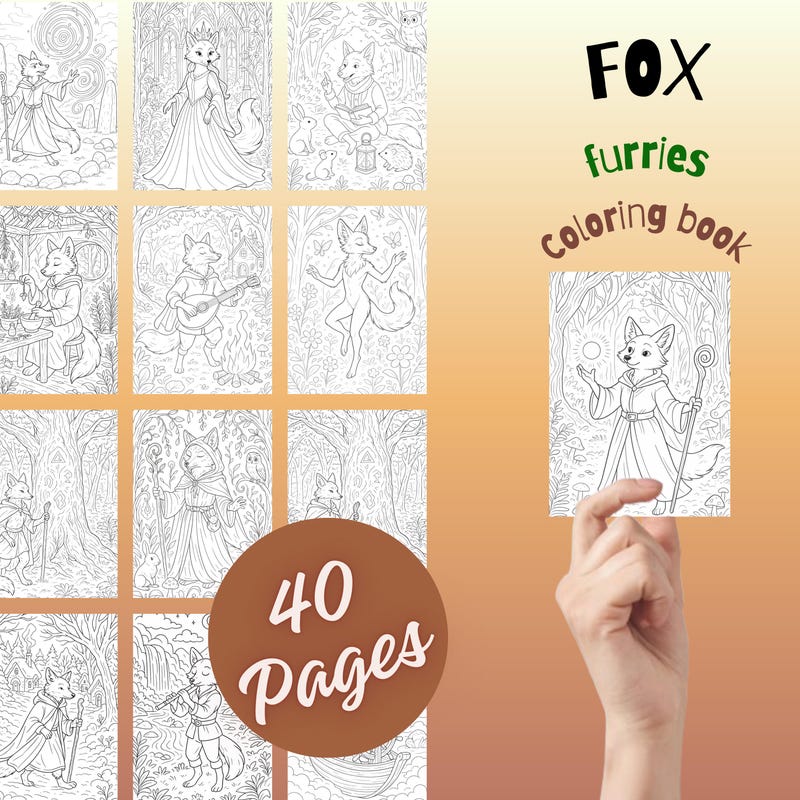 Therian Coloring Page - Etsy
