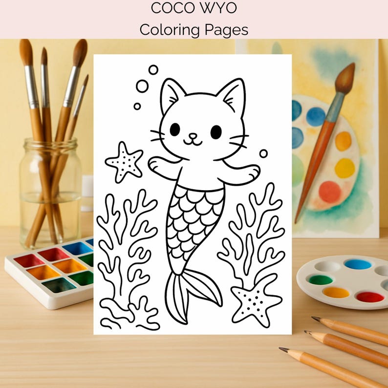 Coco Wyo Style Coloring Pages for Kids | Cute Whimsical Printable ...