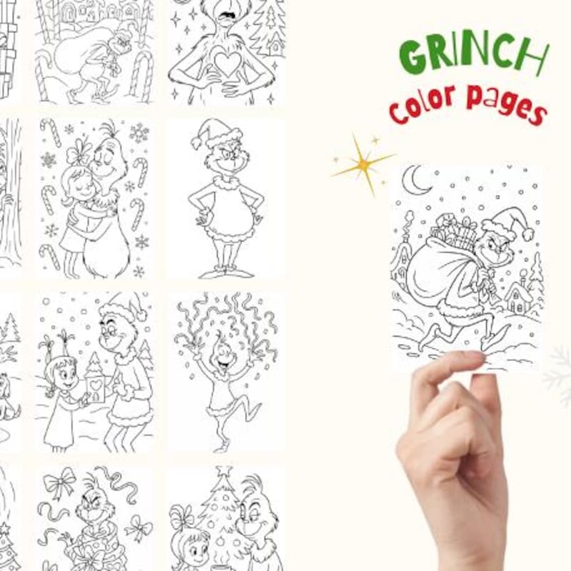 Grinch Character Sheet - Etsy UK