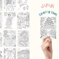 Grayscale Coloring Pages Japanese Shrine Temple Printable Mindfulness ...