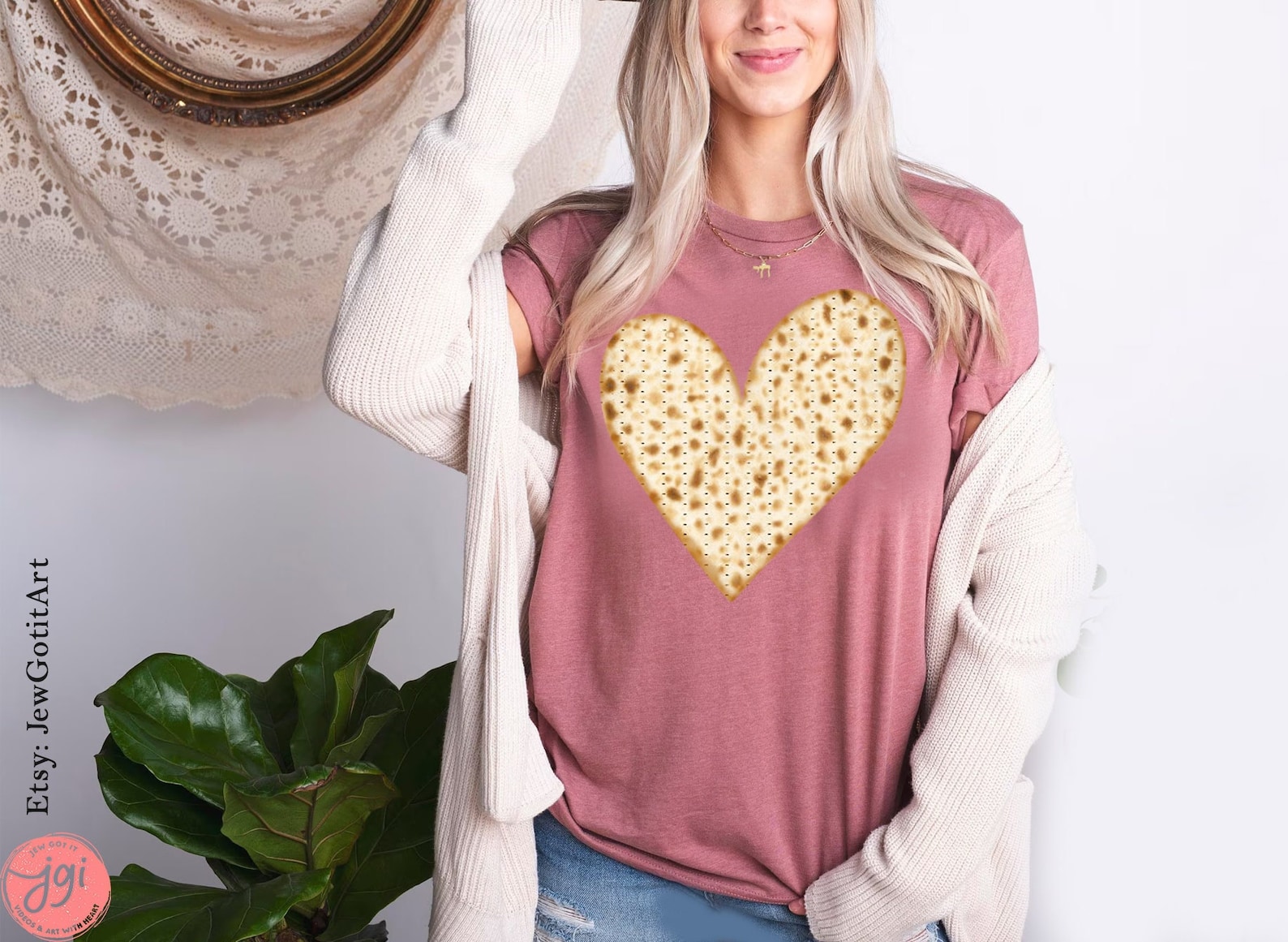 Passover Matzah Heart Shirt Jewish Gifts Tshirt Am Yisrael Chai Pesach ...