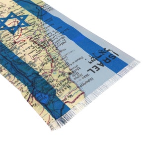Israel Flag Map Scarf Light Men Women Hair Cover Covering Jewish ...