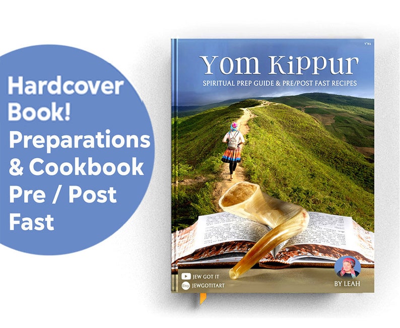 Hard Cover Yom Kippur Spiritual Prep Book, Cookbook Recipes for Pre ...