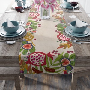 Personalized Passover Table Runner - Jewish Art Israel Gift - Seder ...