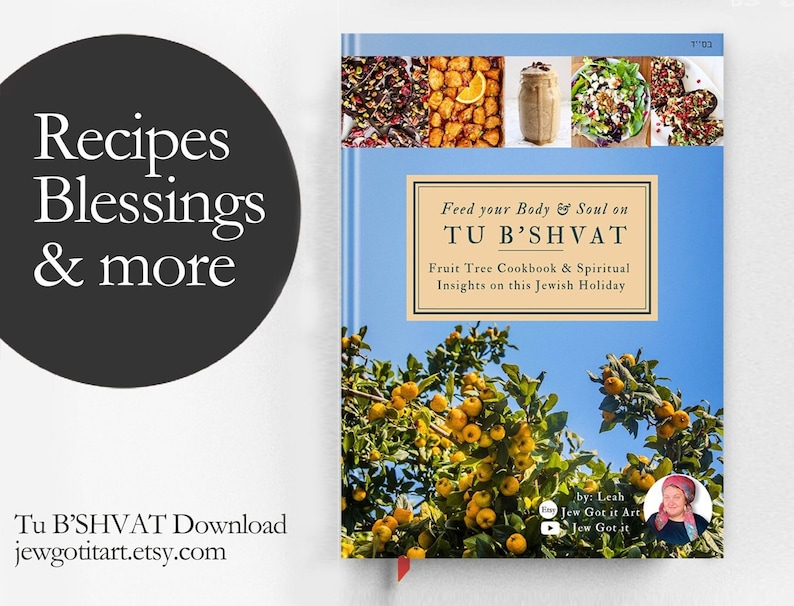 Tu Bishvat Cookbook Hardcover Book Recipes Blessings Spiritual Gift ...