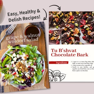 Tu Bishvat Cookbook Hardcover Book Recipes Blessings Spiritual Gift ...