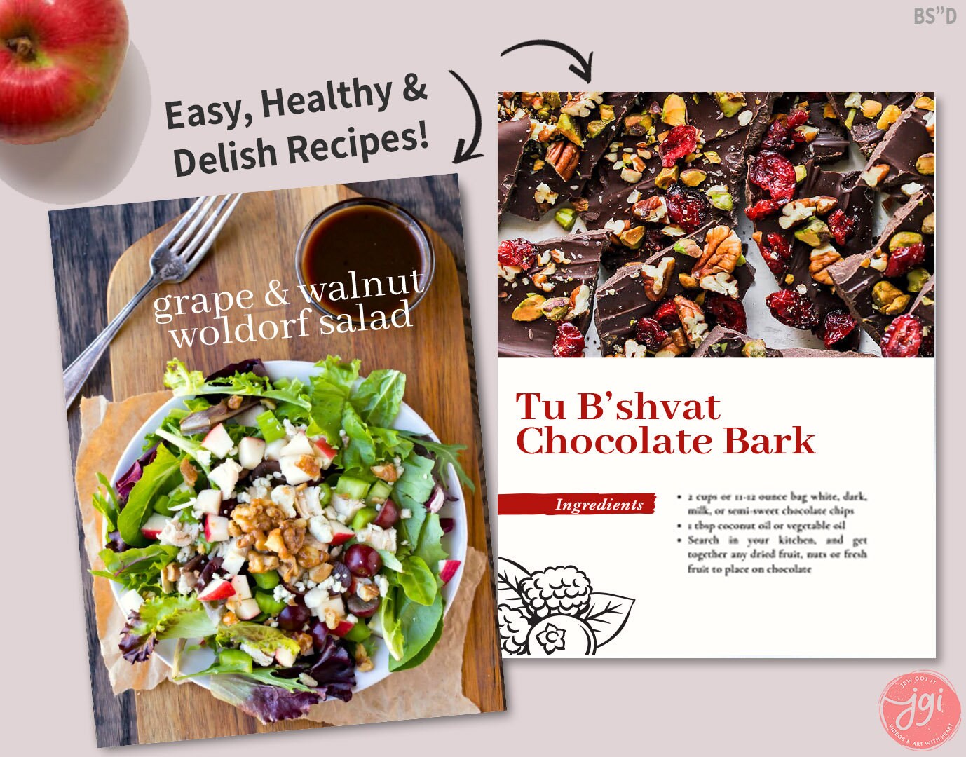 Tu Bishvat Cookbook Hardcover Book Recipes Blessings Spiritual Gift ...