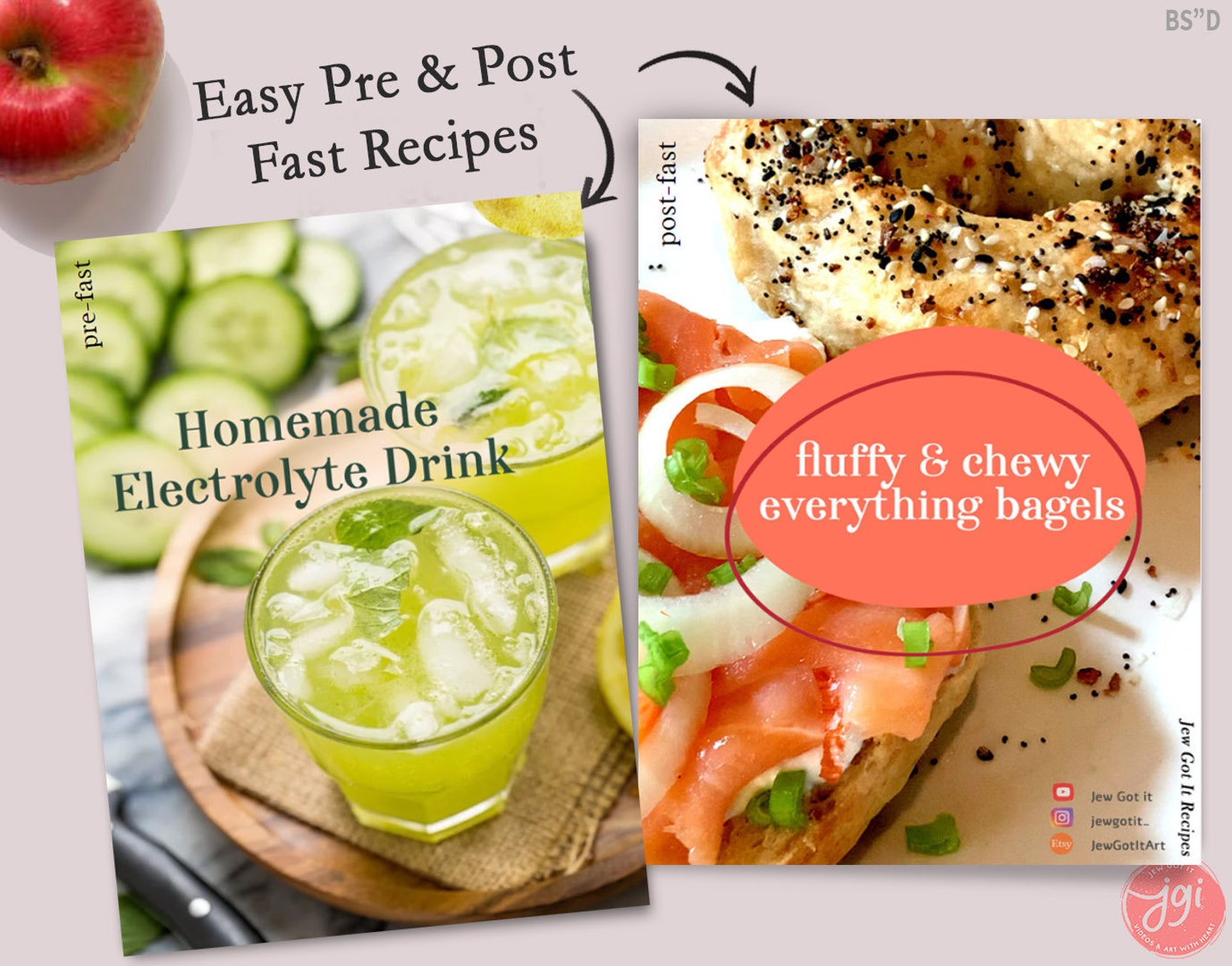 Printable Yom Kippur Spiritual Prep Download, Cookbook Recipes Pre Post ...