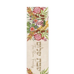 Personalized Shabbat Shalom Table Runner, Jewish Gift Shabbos, Israel 7 ...