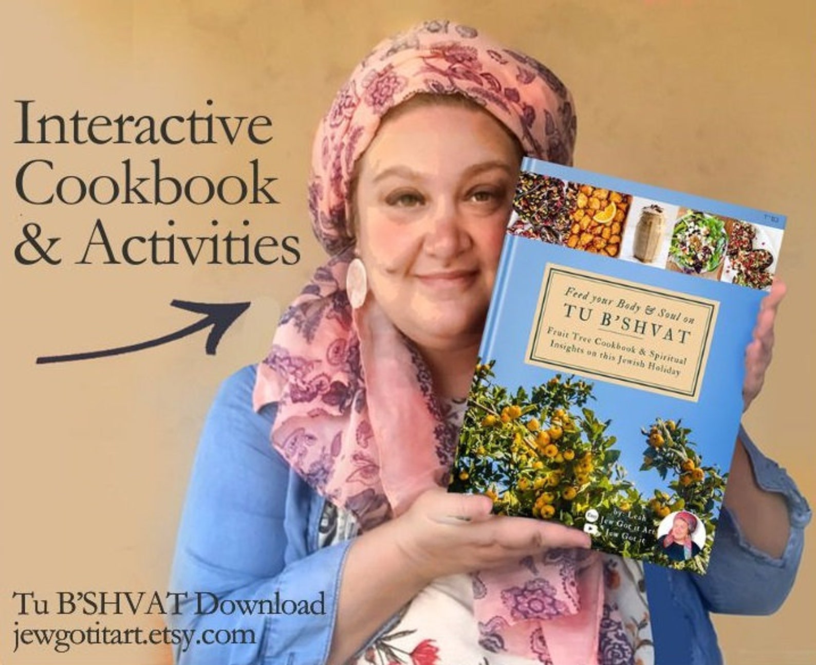 Tu Bishvat Cookbook Hardcover Book Recipes Blessings Spiritual Gift ...