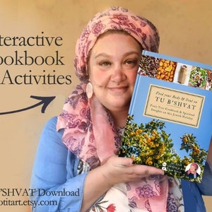Tu Bishvat Cookbook Hardcover Book Recipes Blessings Spiritual Gift ...