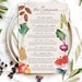 Simanim Blessings Rosh Hashanah Printable Sheet, Table Decor, Jewish ...