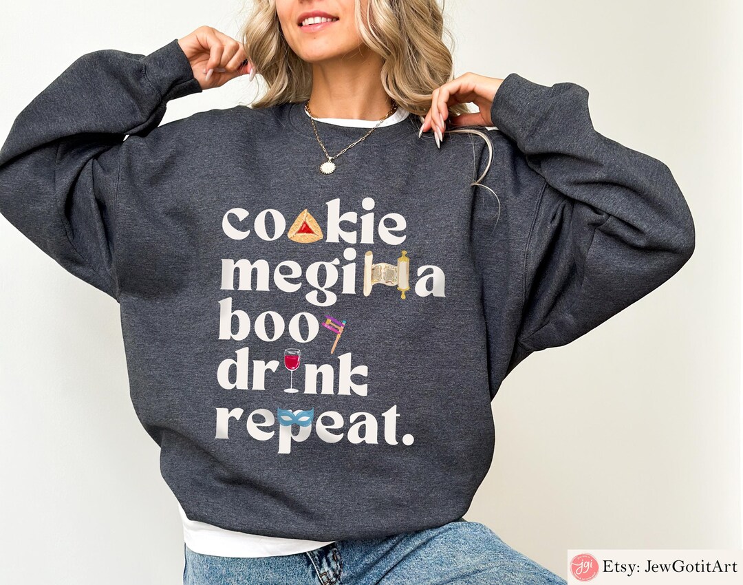 Purim T-shirt Costume Sweatshirt Shirt Israeli Artist Jewish Gift ...