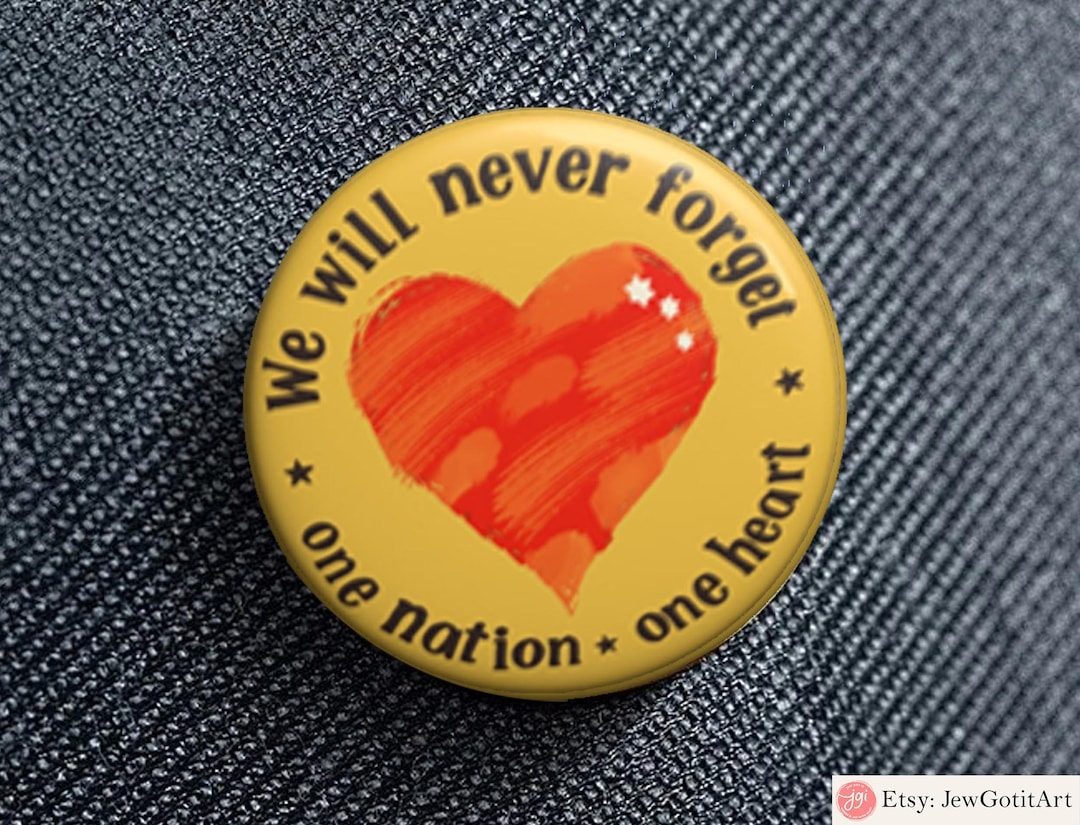 Pin Set We Will Never Forget Never Again Magnets Magnet Stickers Heart ...