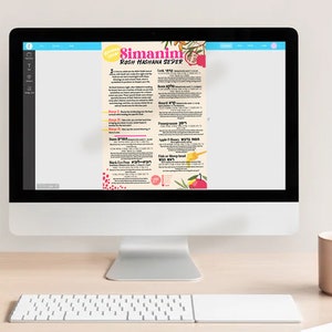 Rosh Hashanah Blessings Simanim Printable Sheet, Table Decor, Jewish ...