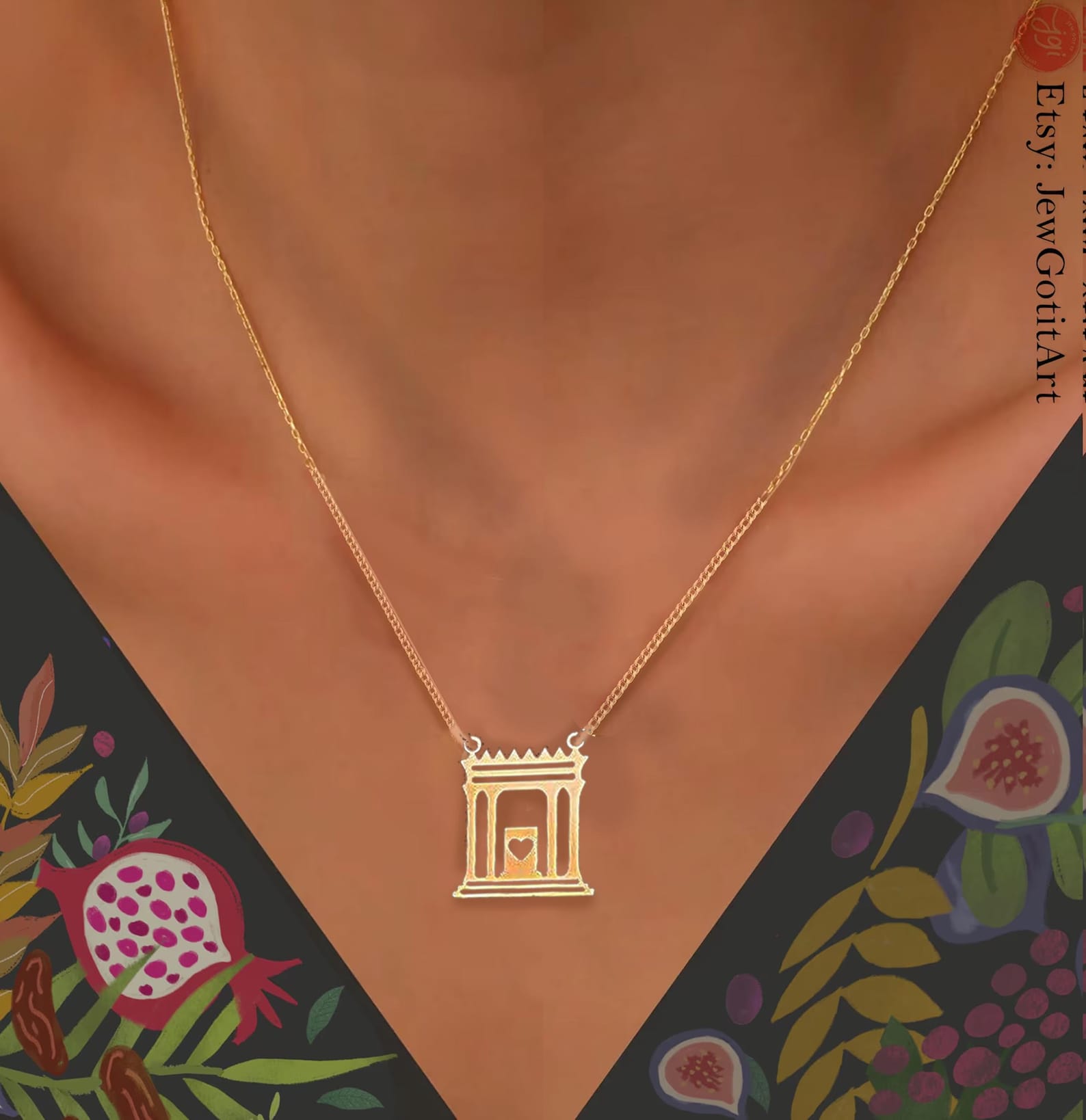 Beit Hamikdash Necklace Jerusalem Holy Temple Necklace Jewelry Designed ...