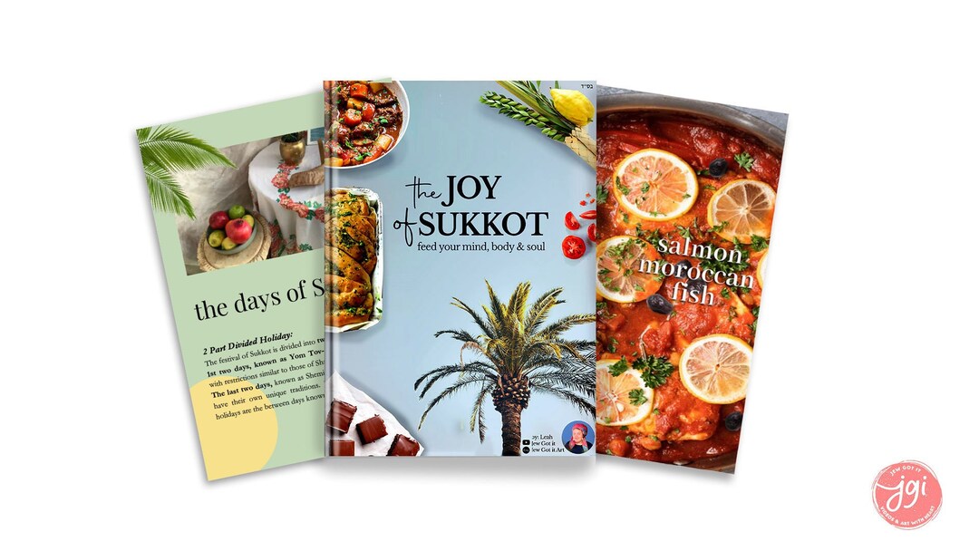 Printable Sukkot Cookbook & Spiritual Preparation, Recipes, Lulav Etrog ...