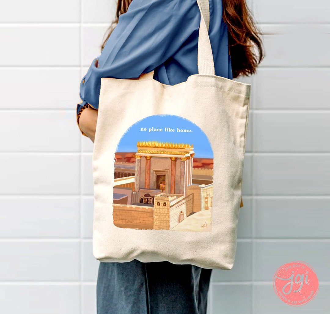 Third Holy Temple | No Place Like Home, Jerusalem, Jewish Tote Bag ...