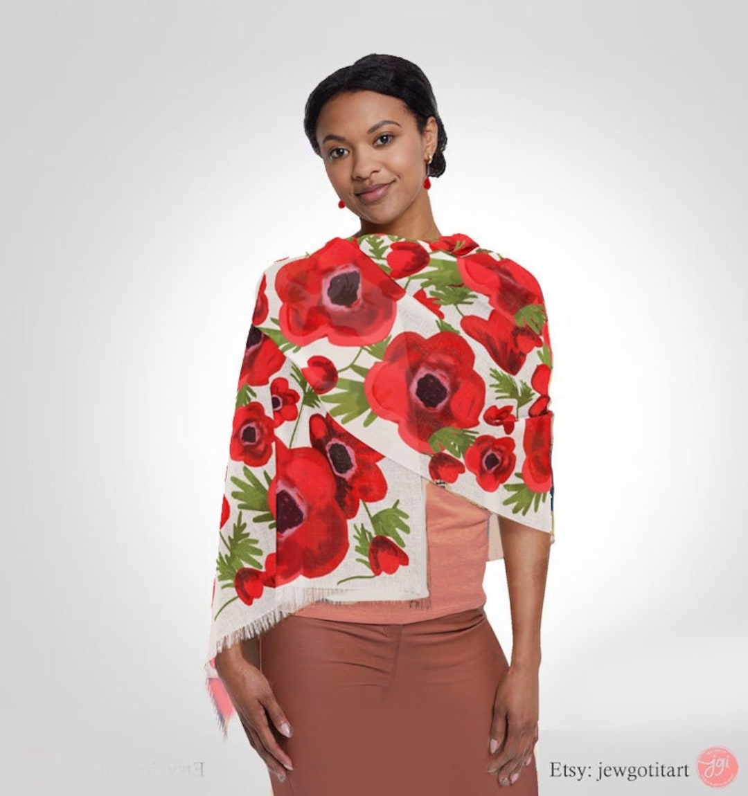 Kalanit Flower of Israel Scarf Head Headwrap Flowers Scarves Women ...