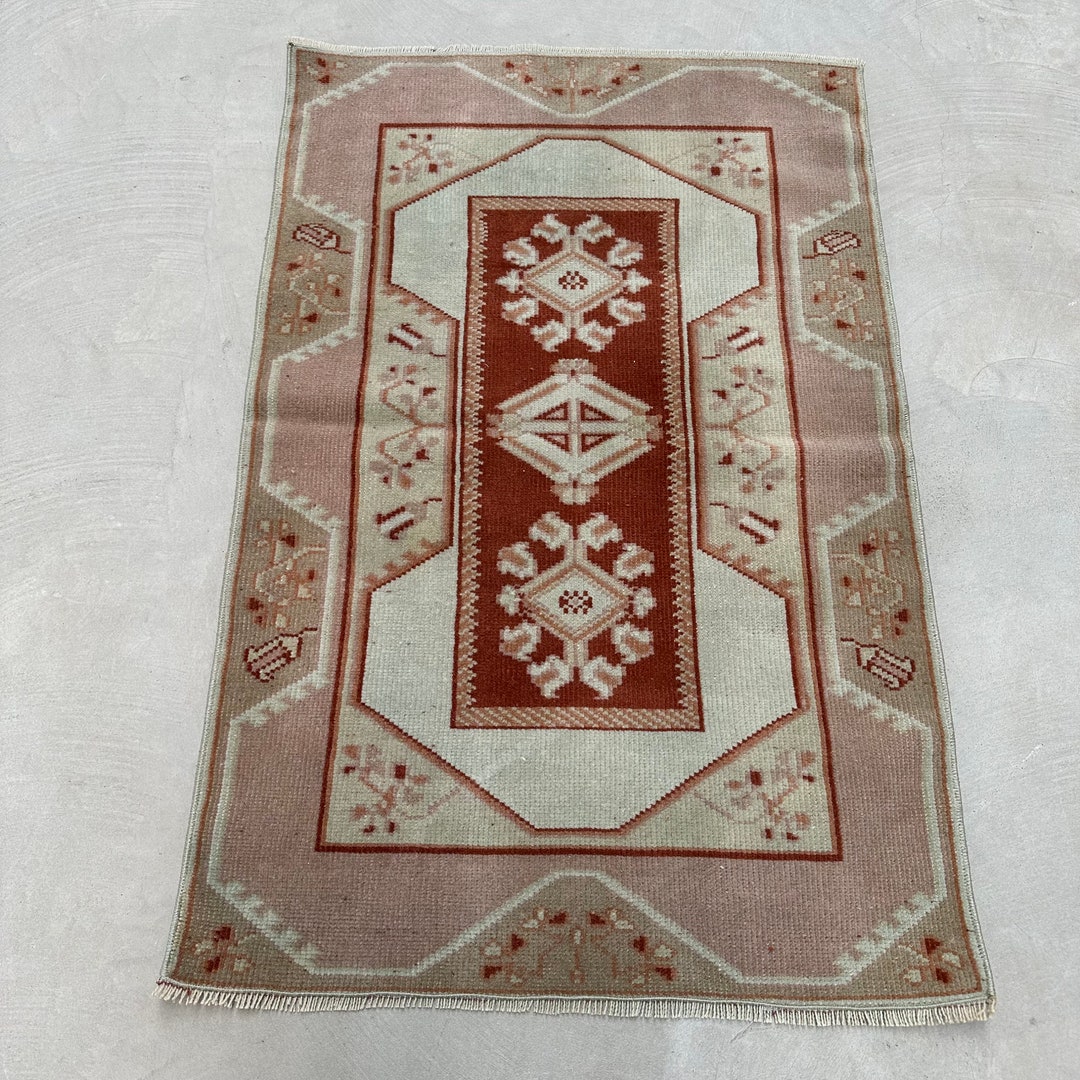 3x4 Ft Small Rug, Turkish Rug, Vintage Rug, Antique Rug, Rugs for Entry ...