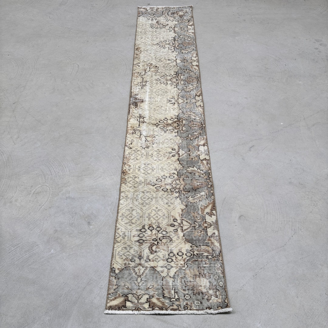 Hallway Runner Rug for Tiny House Turkish Rug Vintage Runner Antique 1 ...