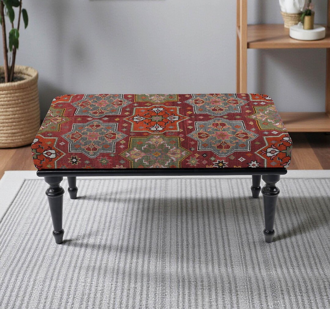 Hallway Bench, Frontdoor Bench, Sitting Bench, Turkish Rug Bench ...
