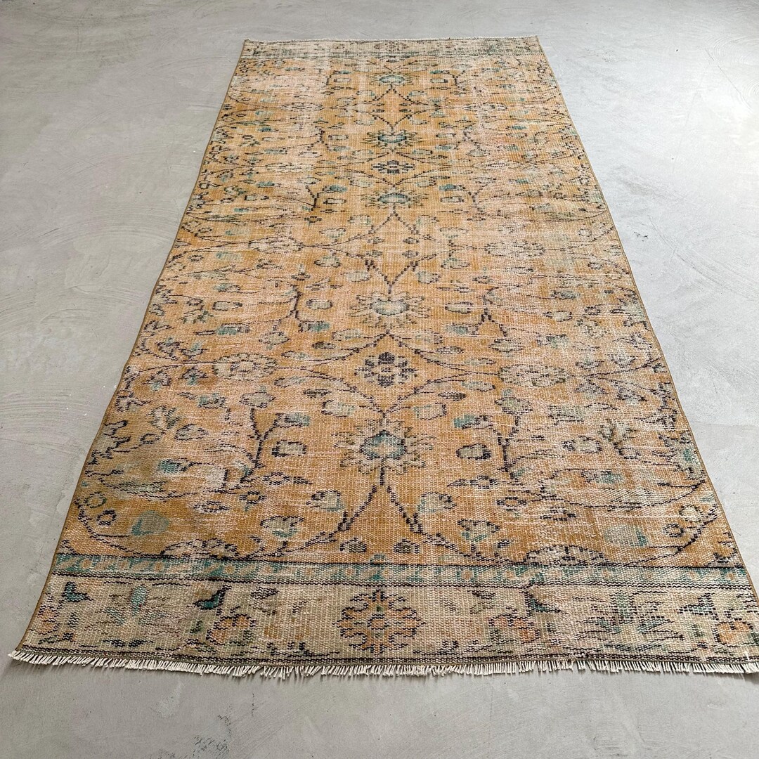 Turkish Rug, Vintage Rug, 4x9 Area Rug, Anatolian Rugs, Rugs for Salon ...