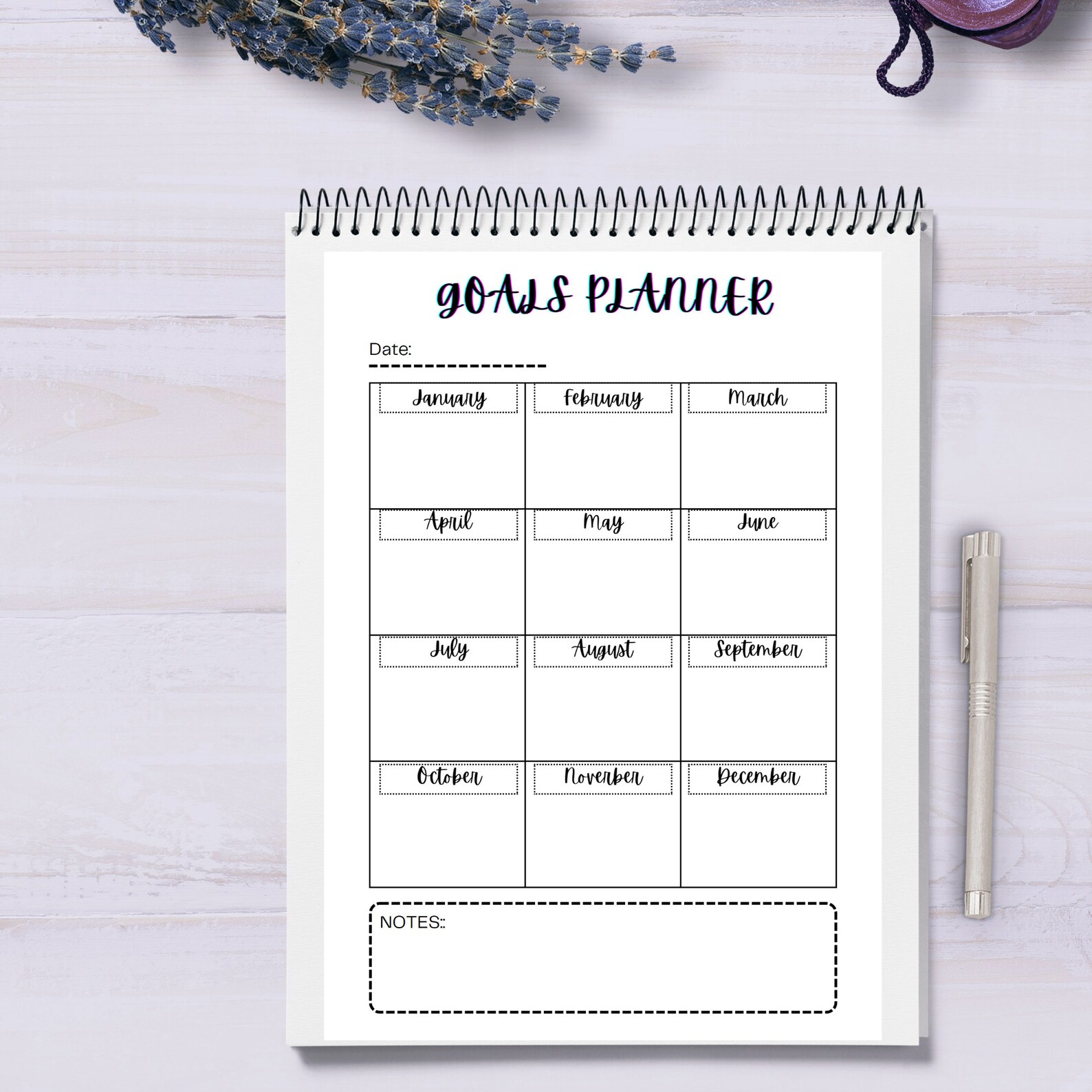 Goal Planner, Goal Setting, Goal Planner Printable, Minimalist Planner ...