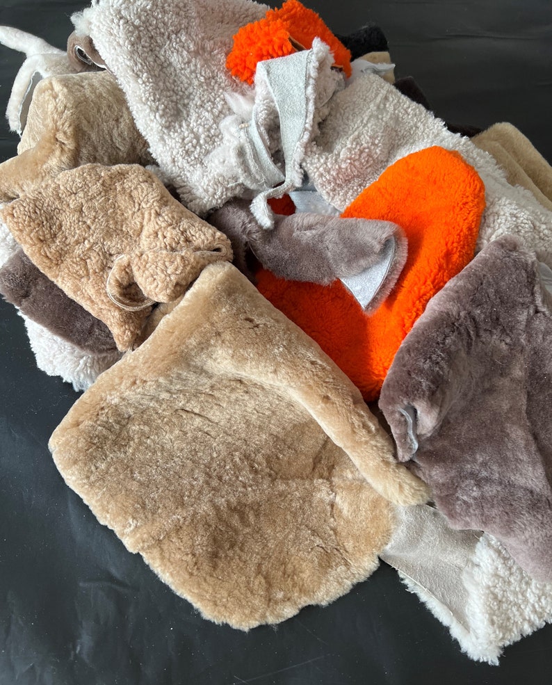 Genuine Sheepskin Scraps Fur Remnants Sheepskin Pieces - Etsy
