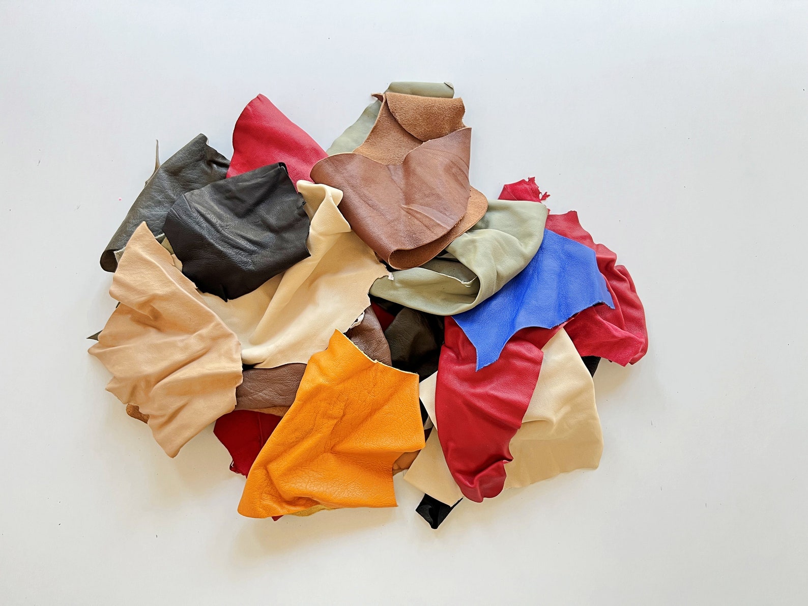 Genuine Leather Scraps, Leather Remnants, Leather Pieces, Leather ...